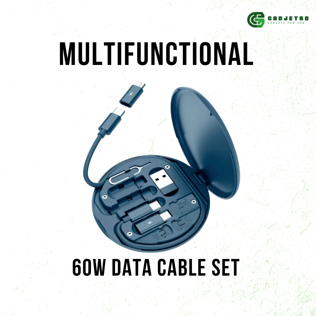 60W Multifunction Fast Charging Data Cable Set