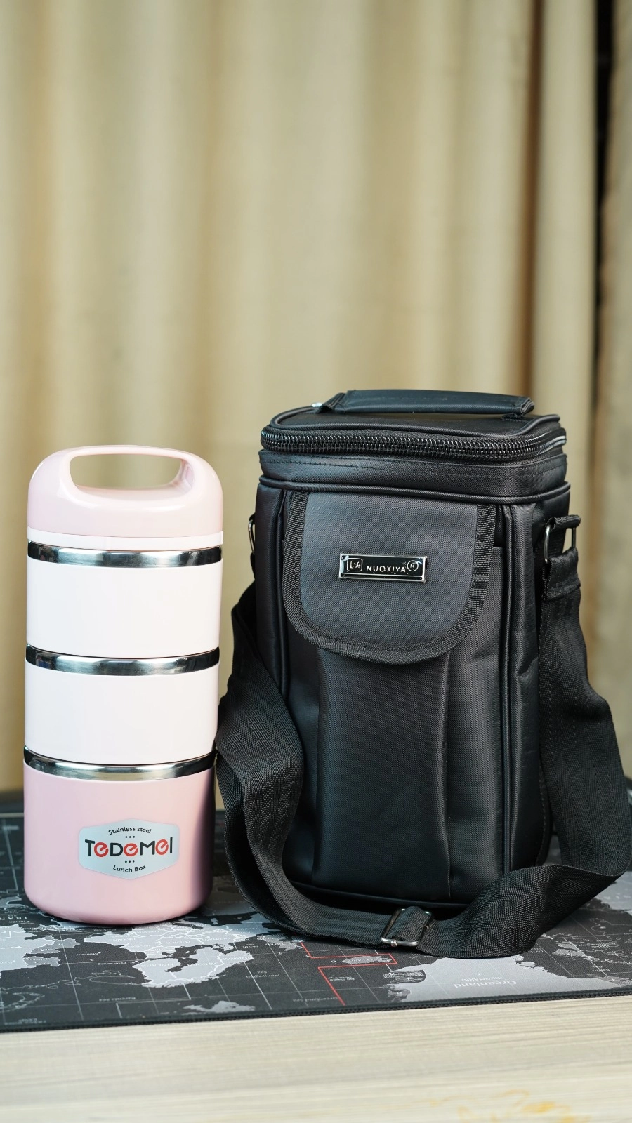Office Lunch Carry Bag Tiffin Bag For 4 Box Hotpot Lunch Bag For Man ...