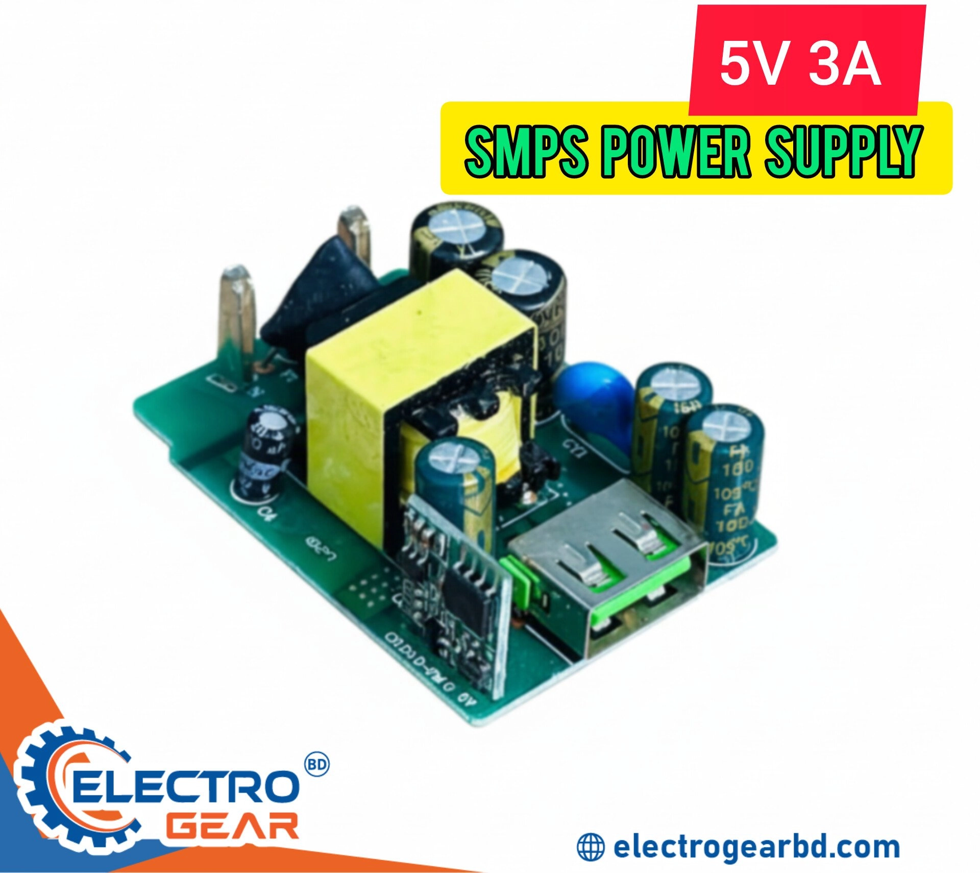 220V to 5V SMPS Power Supply Module | USB Output | Mobile Charger ...