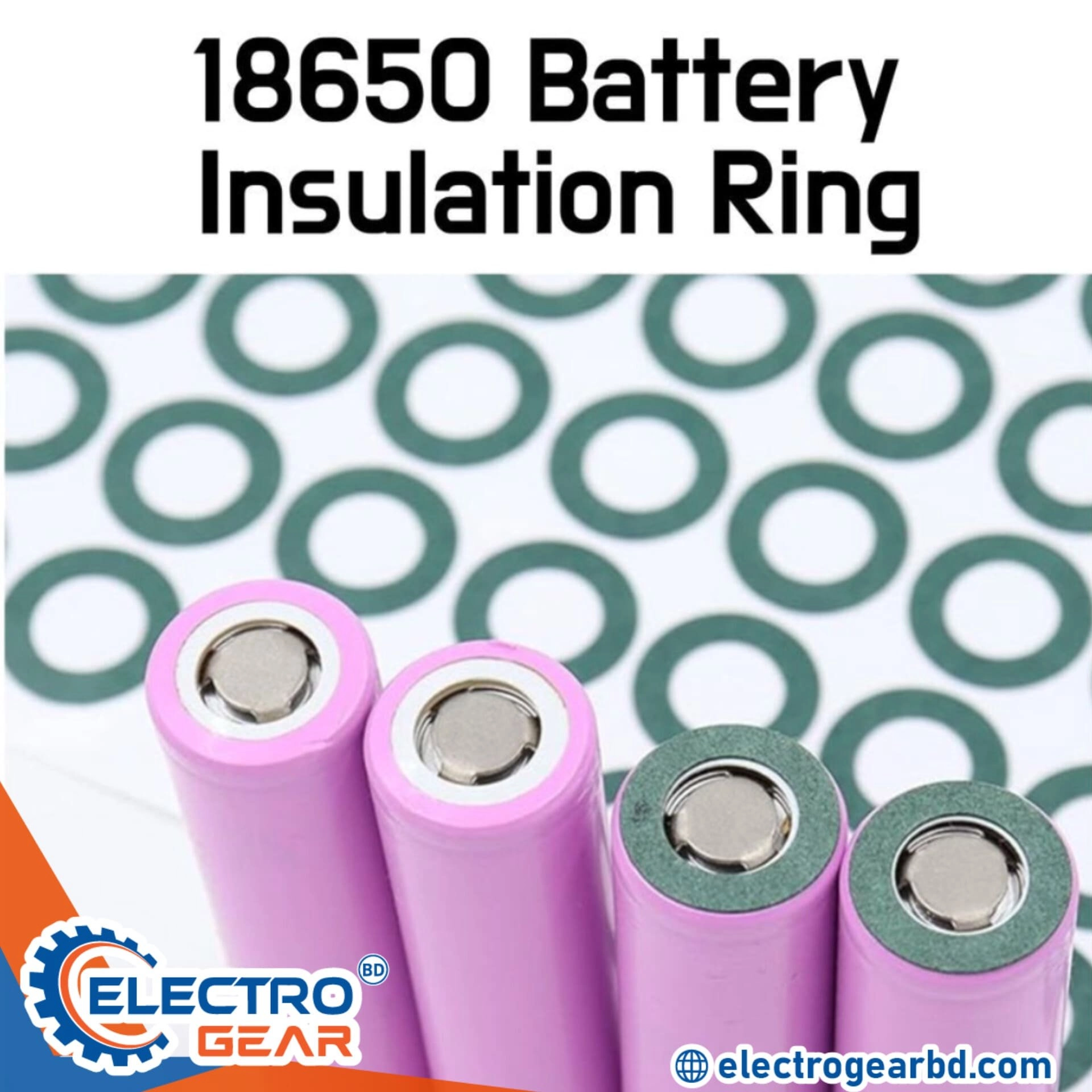 18650 Battery Insulation Gaskets Rings ( 10 PCS )