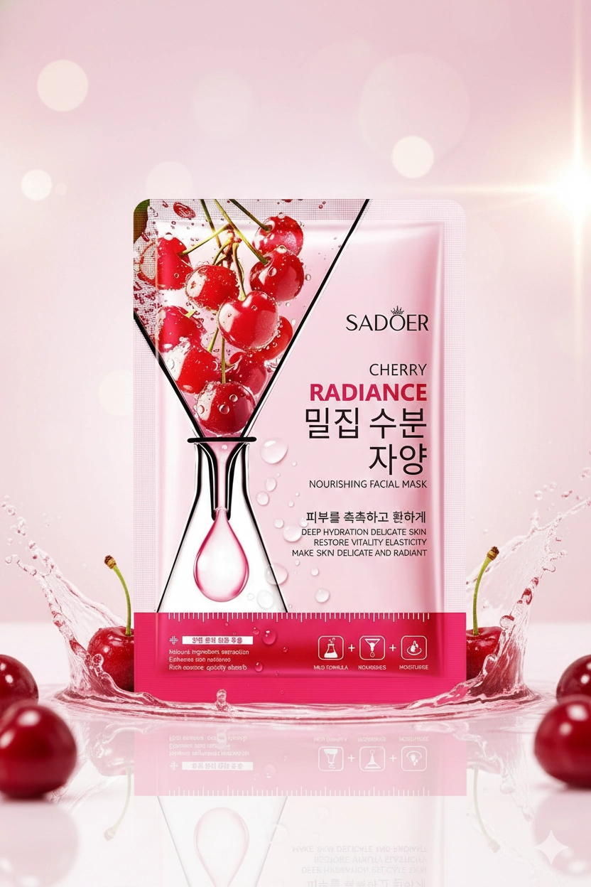 SADOER Cherry Radiance Nourishing Facial Mask Sheet