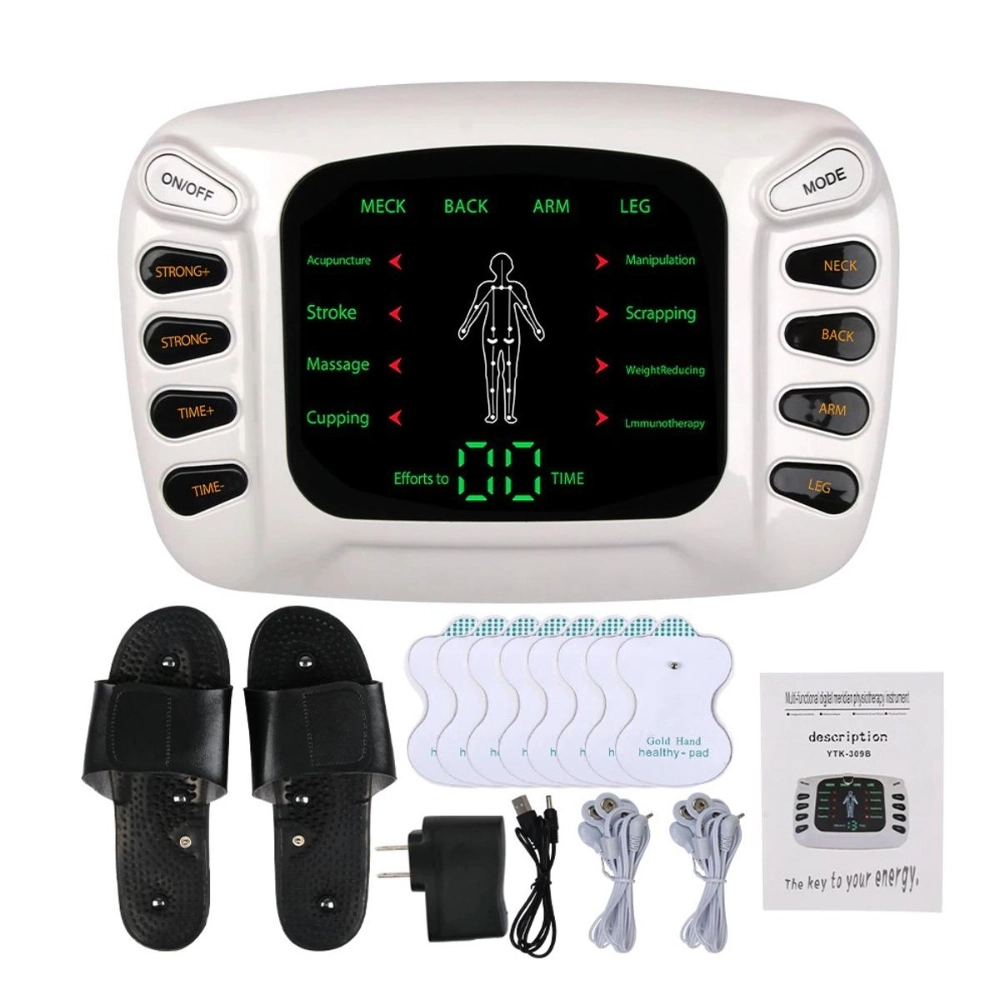 Electric Pulse Physiotherapy Massager Tens EMS Muscle Stimulator ...