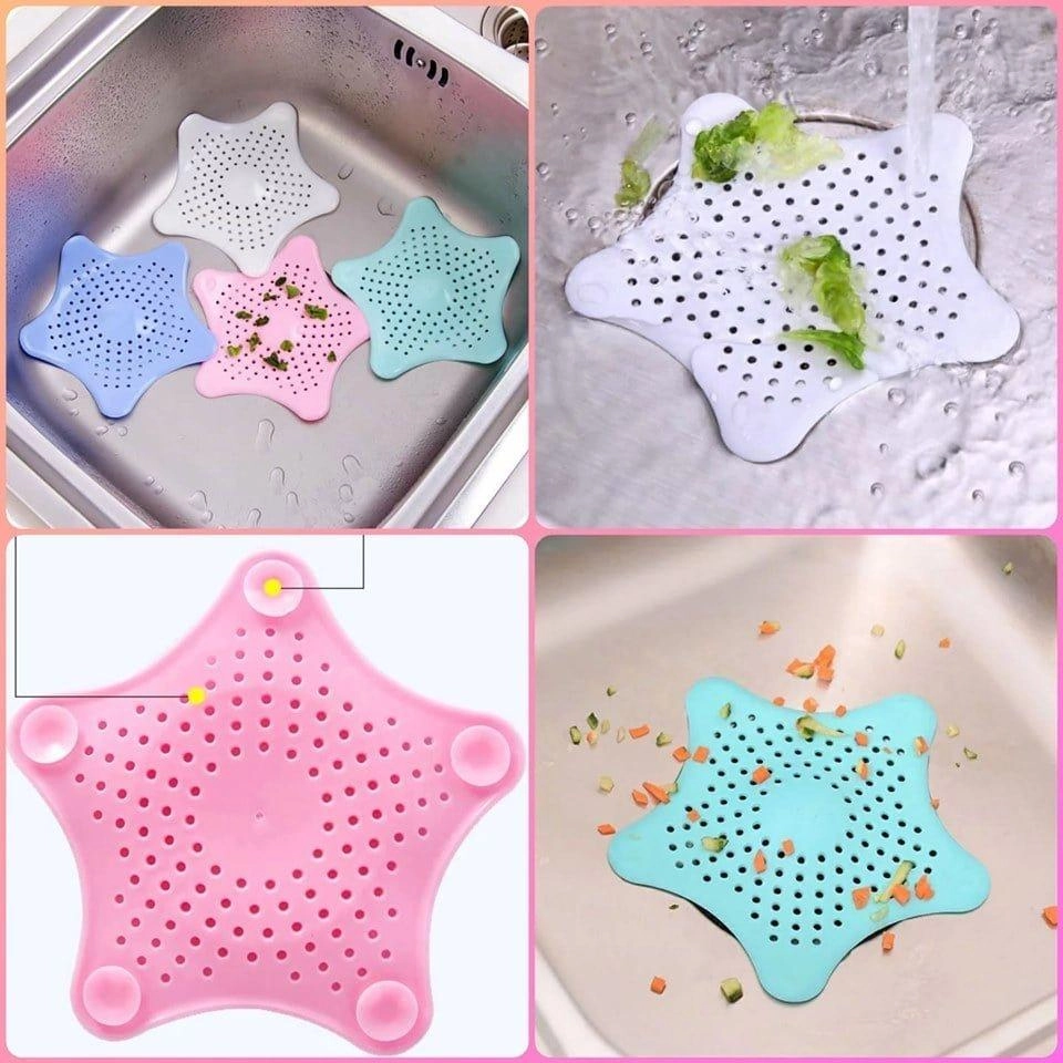 1 Pcs Sink Filter Silicone Sewer Drain Hair Colanders Strainers Filter ...