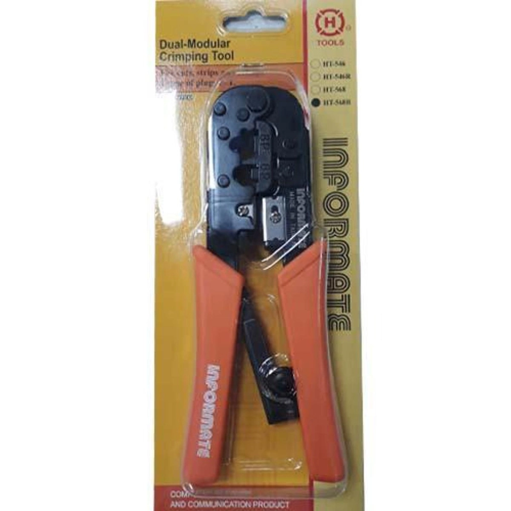 MODULAR CRIMPING TOOL INFORM RJ45, RJ11 WITH CABLE CUTTER