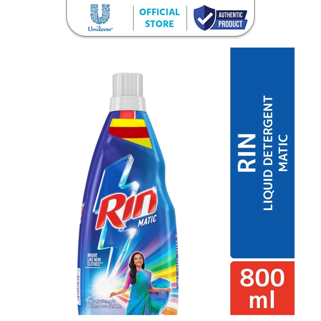 Rin Liquid Detergent Matic 800ml