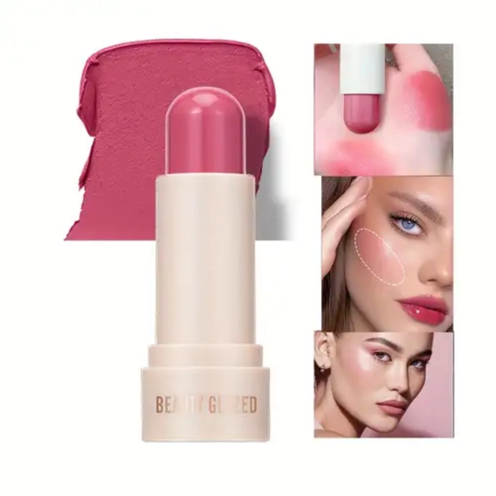 Beauty Glazed Cream Blush Stick Hydrating Gloss Lip & Cheek 2 in 1 On ...
