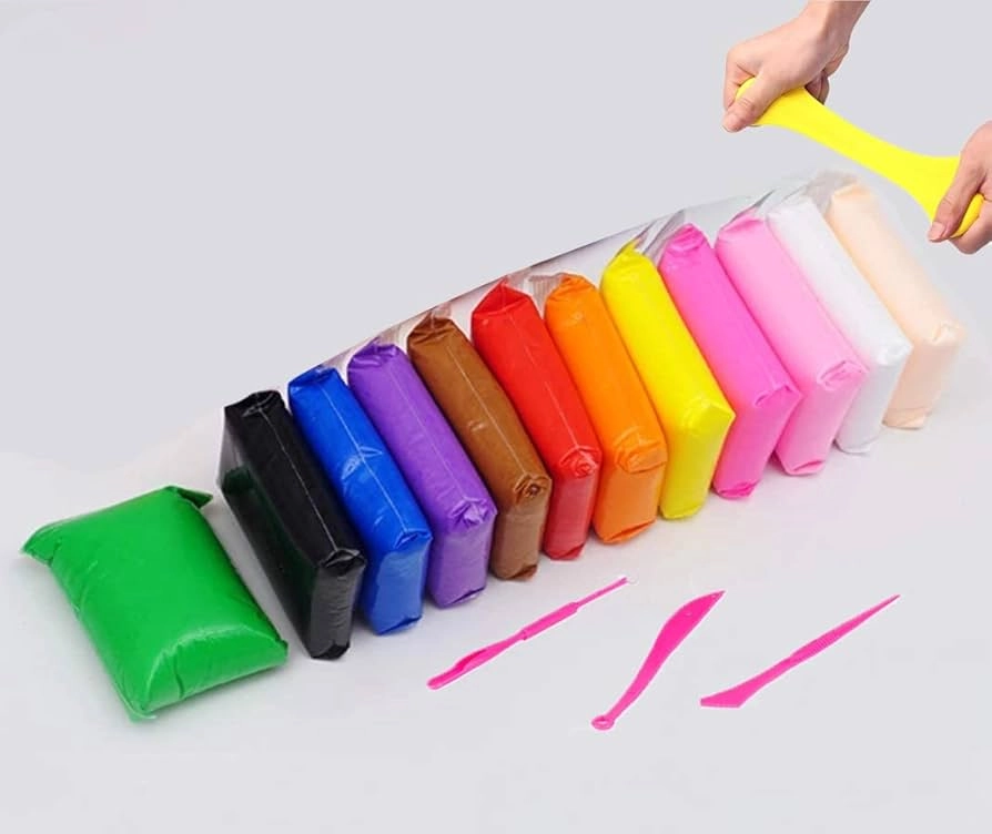 12 Colors Soft Super Light Clay with Modeling Air Dry Clay For DIY ...
