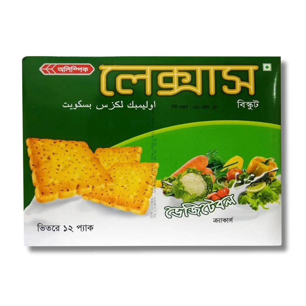 Olympic Lexus Vegetable Crackers Biscuits - 216 gm