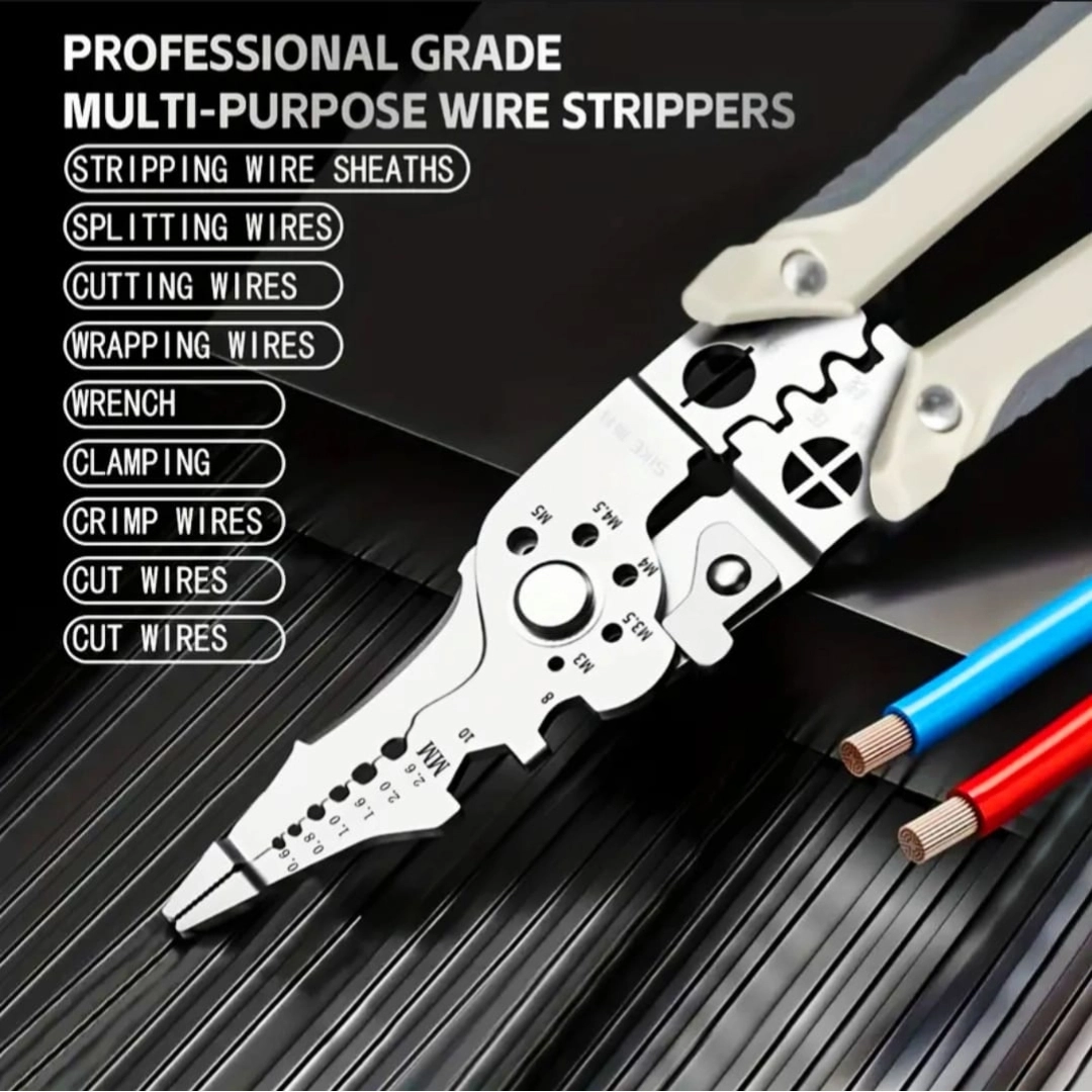 Multifunctional Wire Stripper Crimper Cable Cutter Pliers