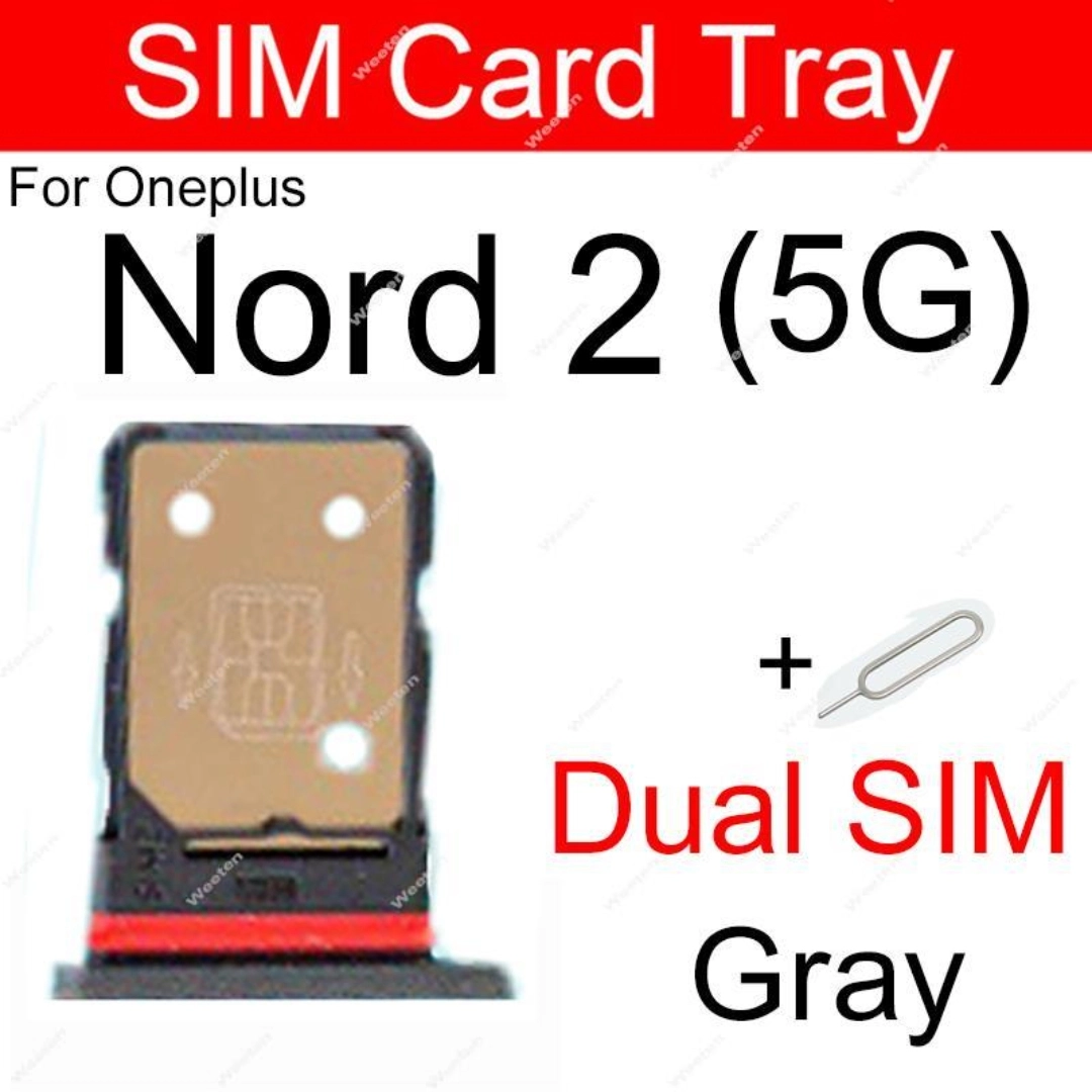 Sim Tray SD Card Tray Holder Card Compatible with OnePlus Nord 2 5G ...