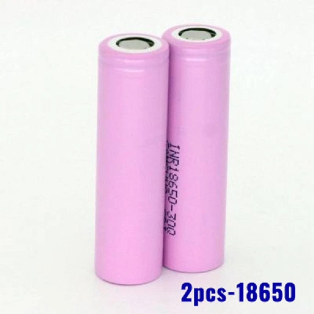 INR 18650 3.7V pink rechargeable lithium Li-ion battery- 2pcs by Akram ...