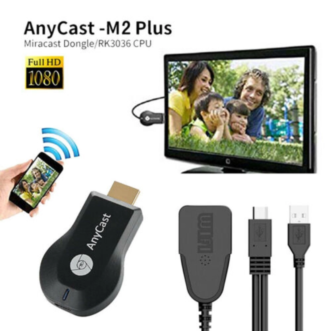 AnyCast MPlus WiFi Display Receiver HDMI 1080P TV DLNA Airplay