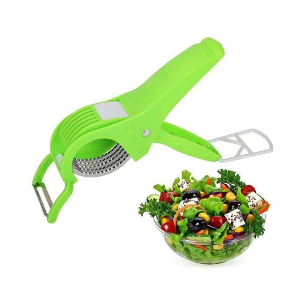 2 in 1 Stainless Steel 5 Blade Vegetable Cutter with Peeler,