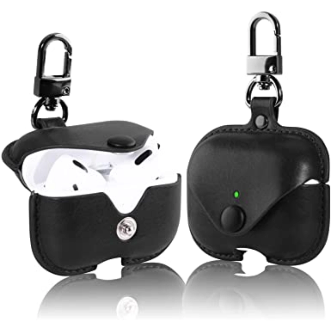 ATSG AirPods Pro 2 Magnet Leather PU Case with Hook For apple