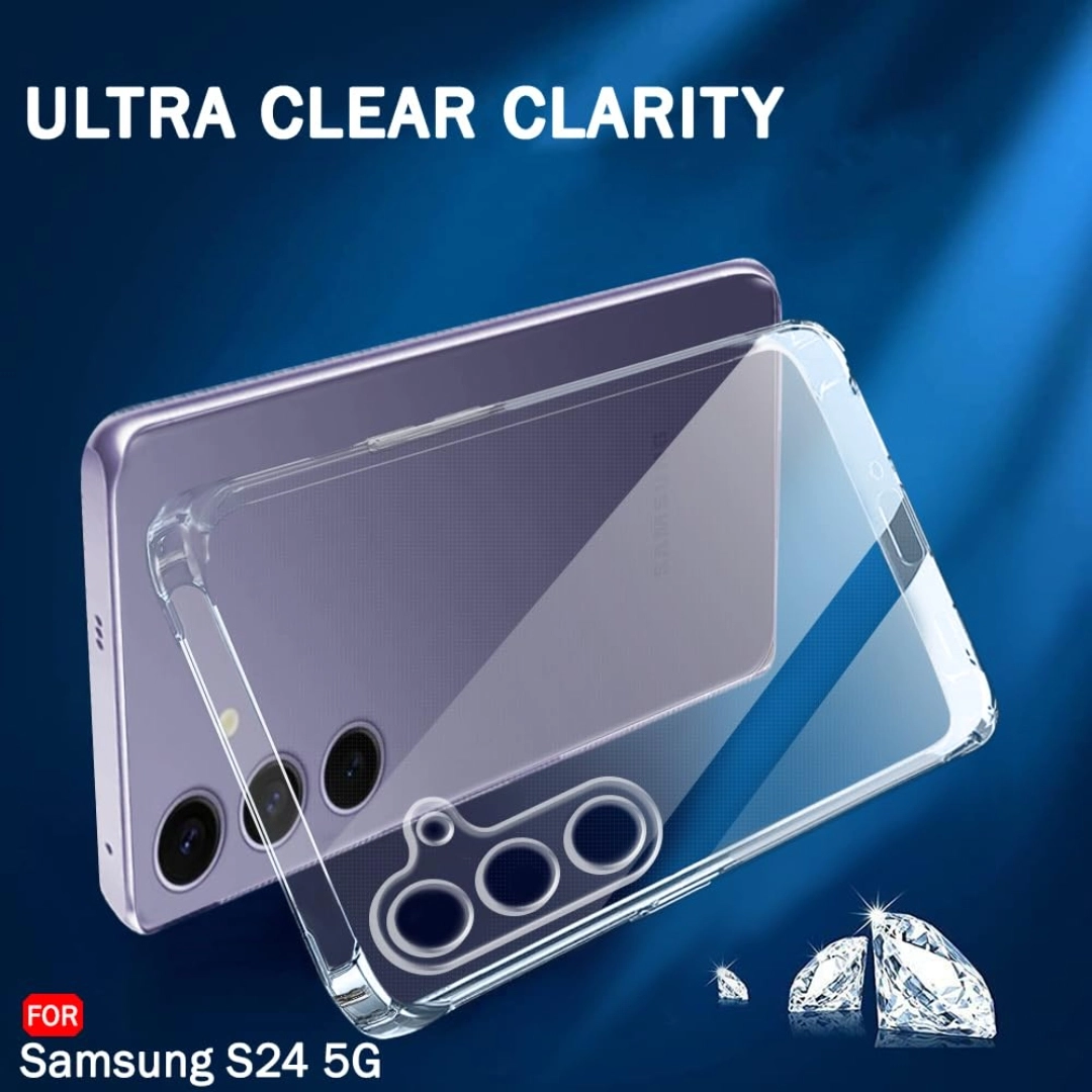 Samsung Galaxy S24 Transparent Clear Slim Soft TPU Cover