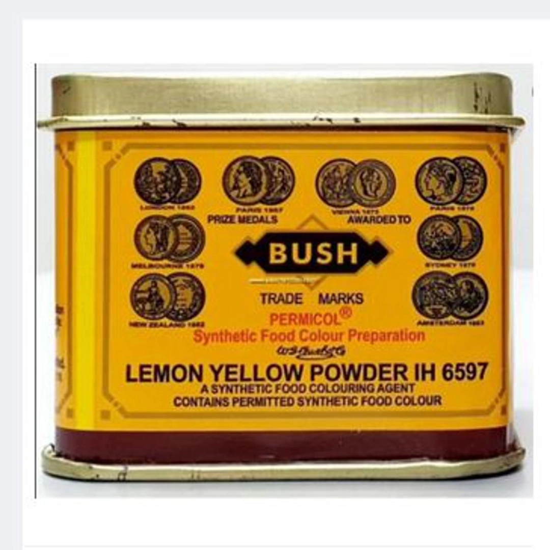 BUSH COLOUR LEMON YELLOW POWDER 100GM