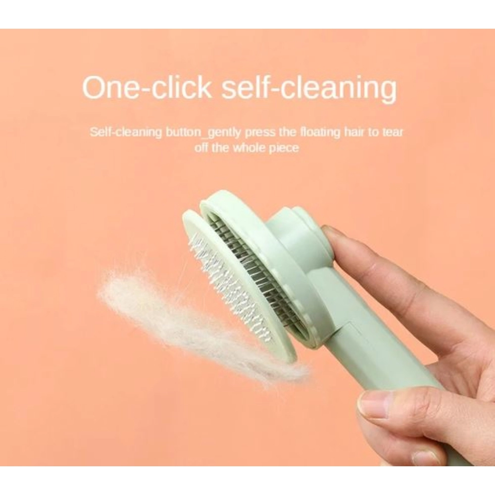 Pet Comb Hair Remover Cat Dog Cleaning Slicker Brush Automatic Grooming ...