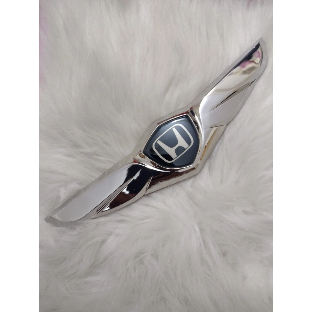 Car Front Hood Emblem Chrome Badge Sticker for Honda