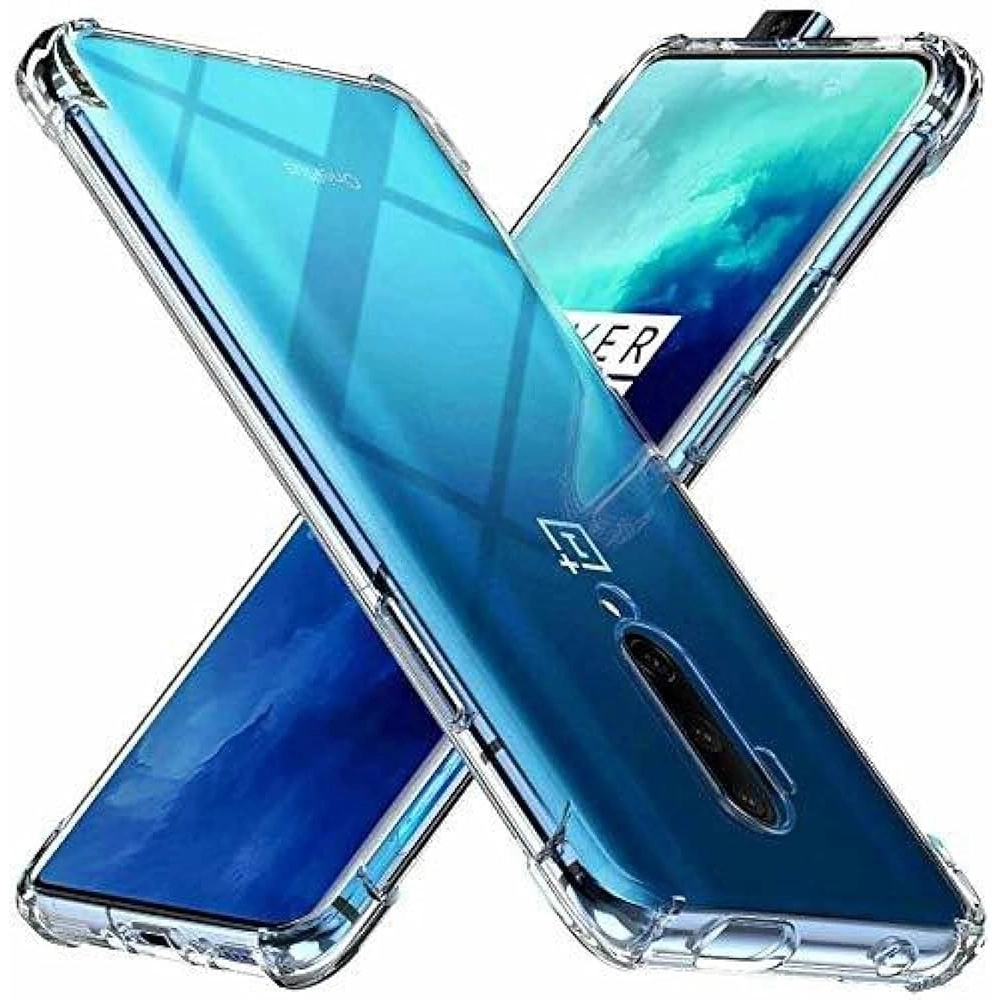 One plus 7T pro Flexible Clear Transparent Soft TPU Back Case Cover ...
