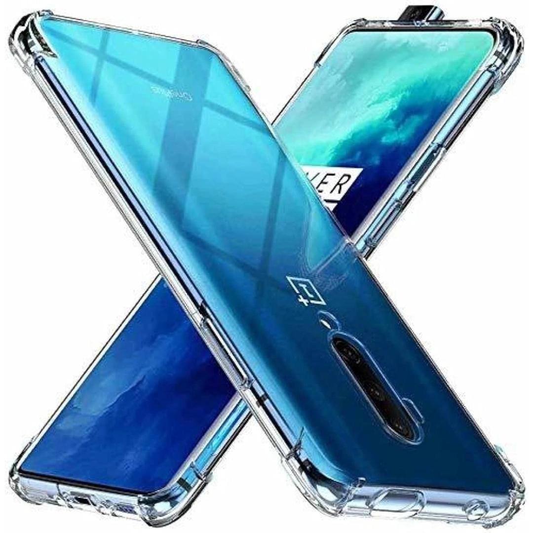 One plus 7T pro Flexible Clear Transparent Soft TPU Back Case Cover ...
