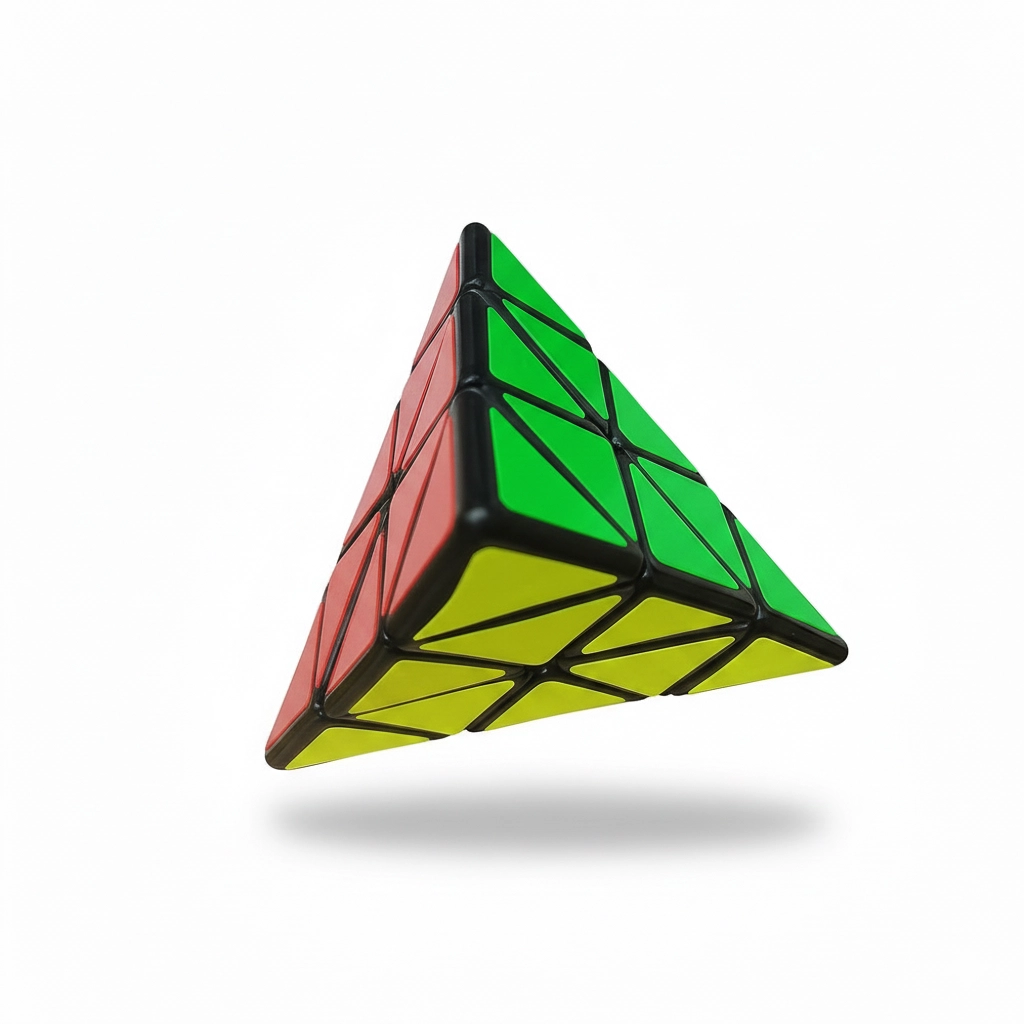 Pyramid Speed Cube 3x3x3, Triangle Shape Magic Cube Puzzle Toy for Kids ...