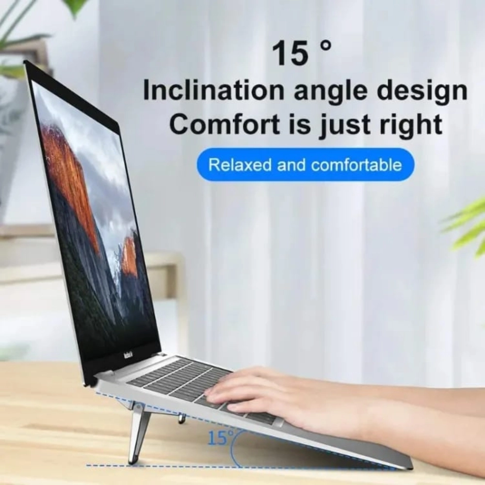 Metal Foldable Laptop Stand Universal Non-slip Bracket Support for ...