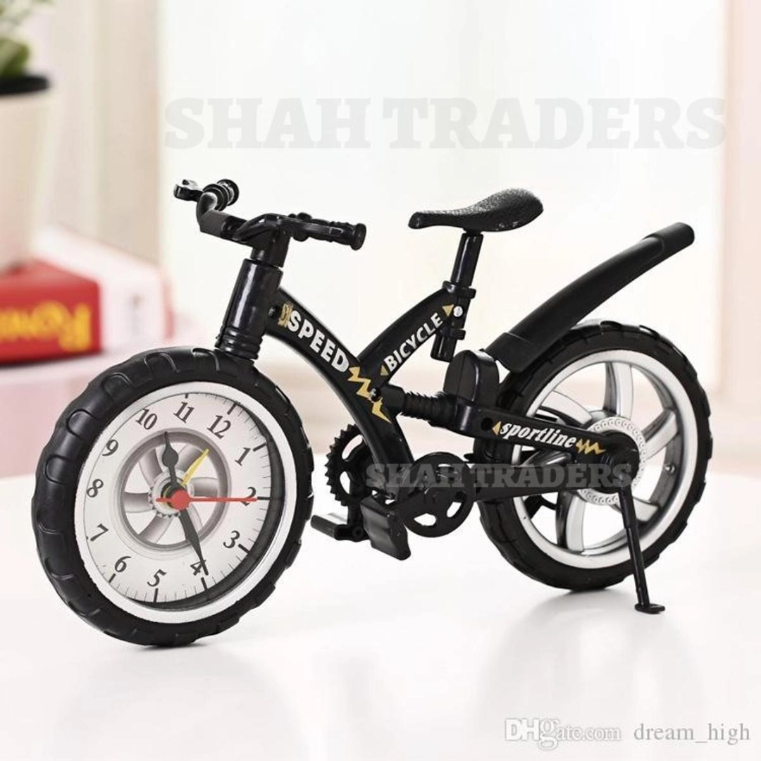 Creative Retro Vintage Bicycle Alarm Clock ABS Plastic Bike Table ...