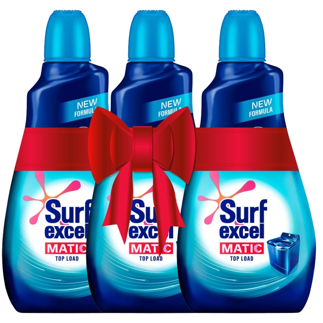 Surf Excel Matic Liquid Detergent 500 ml 3 Pcs Combo Pack