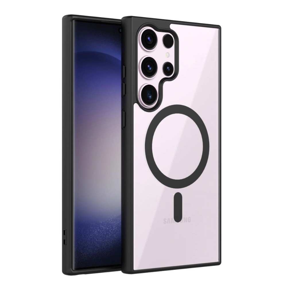 Samsung Galaxy S23 Ultra MagSafe Compatible Shockproof Transparent Slim ...