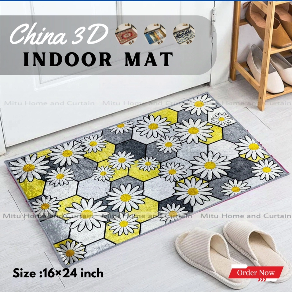 China 3D Door Mat Paposh Doormat Water Absorbent Floor mat 16 * 24 inch ...