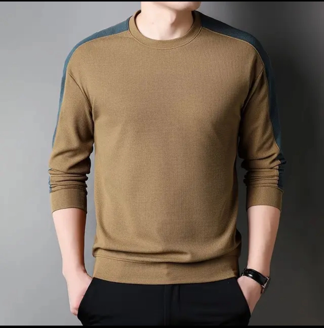 Fashionable Full Sleeve Cotton Casual T-Shirt For Men