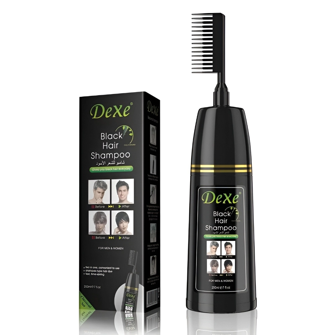 Authentic Dexe Black Hair Shampoo One Bottle 200ml Made in UK