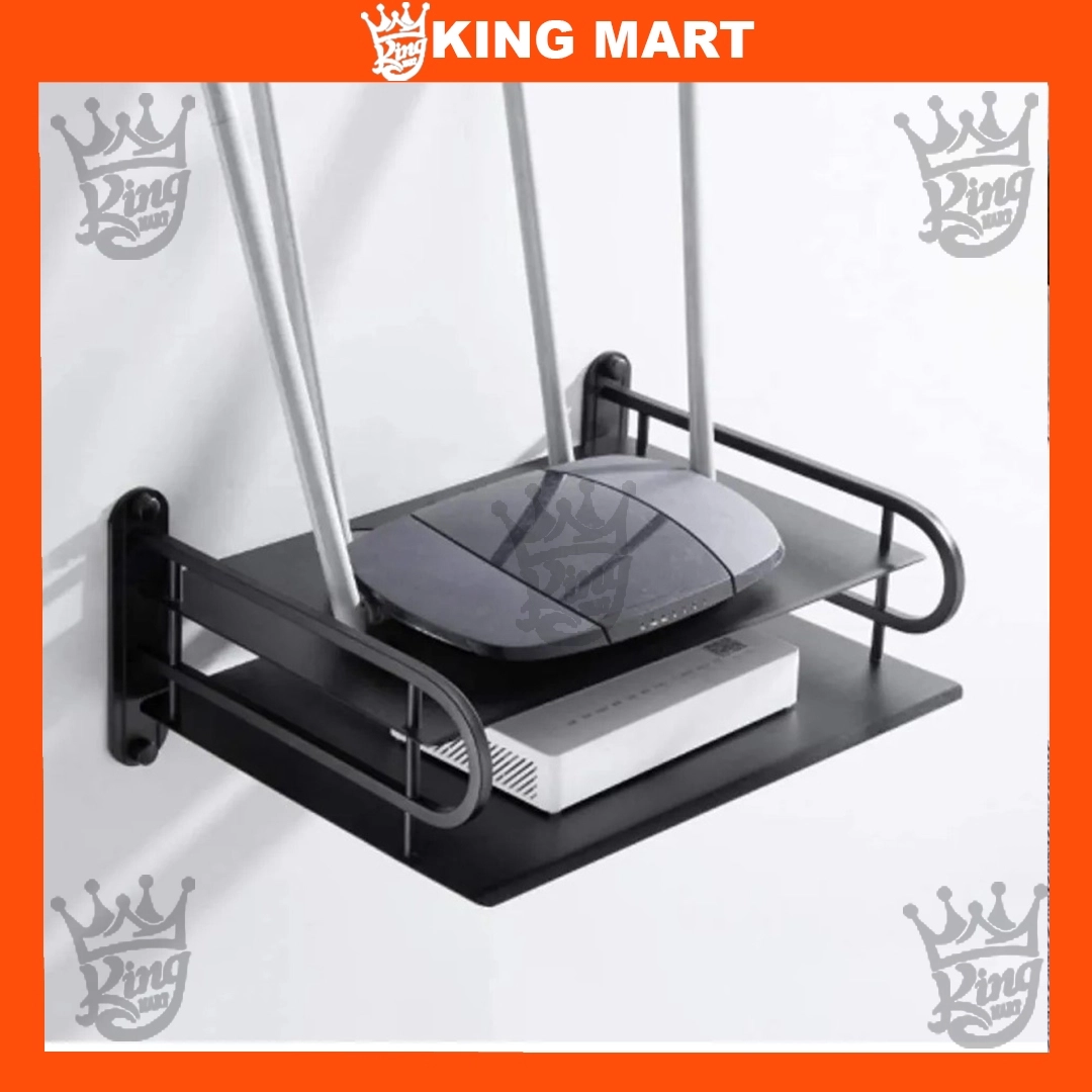 Router Stand Black Metal Wireless Wifi Router Stand Box / TV Set Box ...