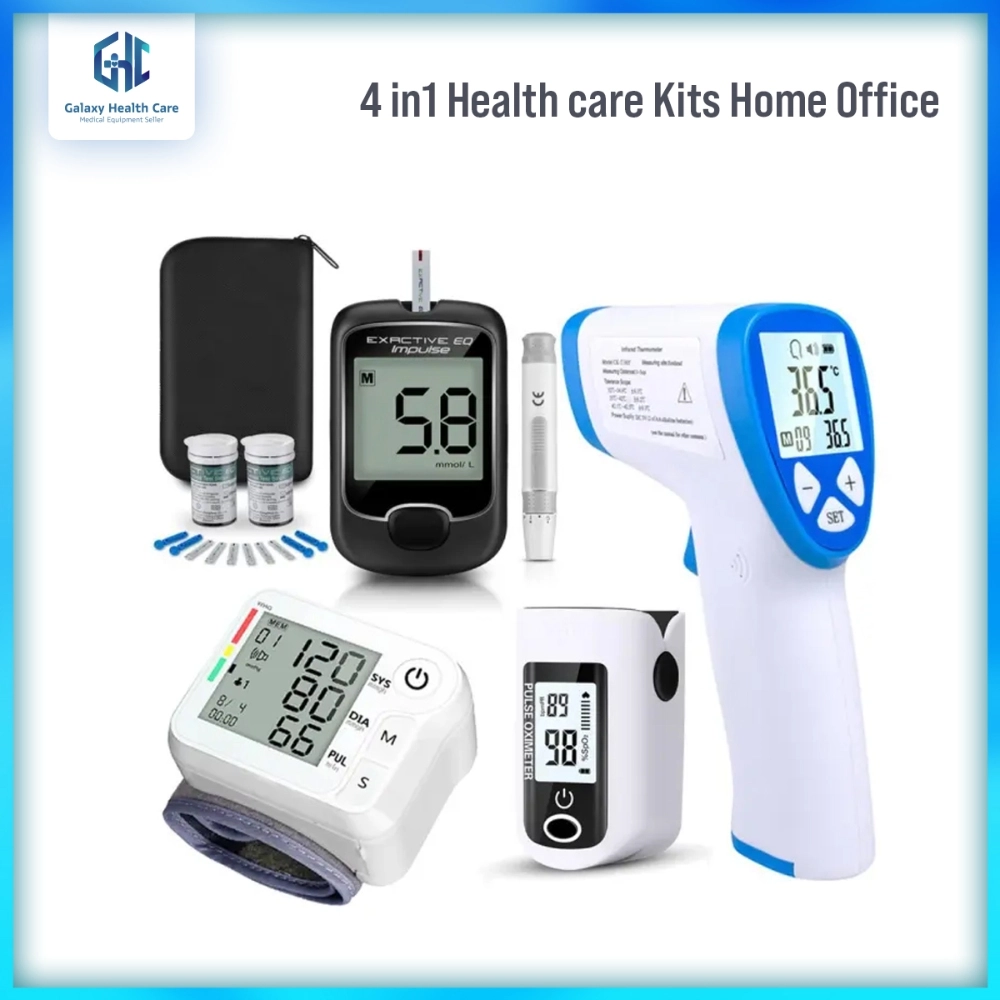 Oximetar and Thermometer and Blood Glucose Meters and Blood Pressure ...