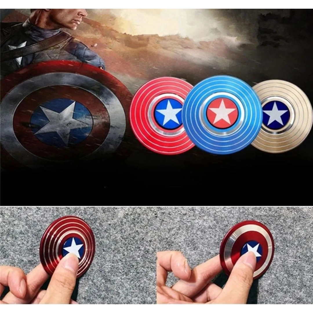 Metal Fidget Spinner Spinner Toy Captain America Shield By Dhaka ...