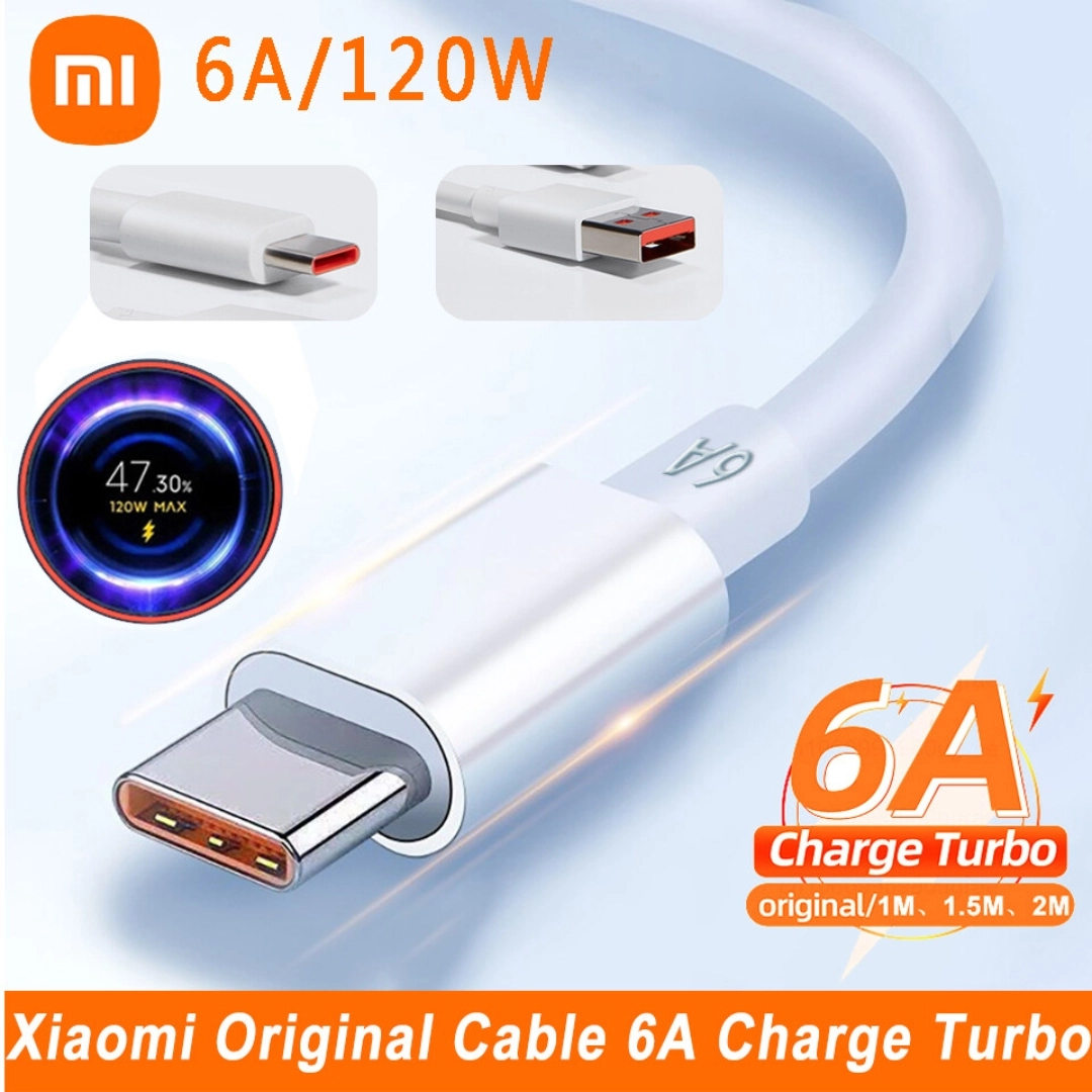 Xiaomi 6A Turbo USB Type C Cable for Quick Charge Turbo Cable for ...
