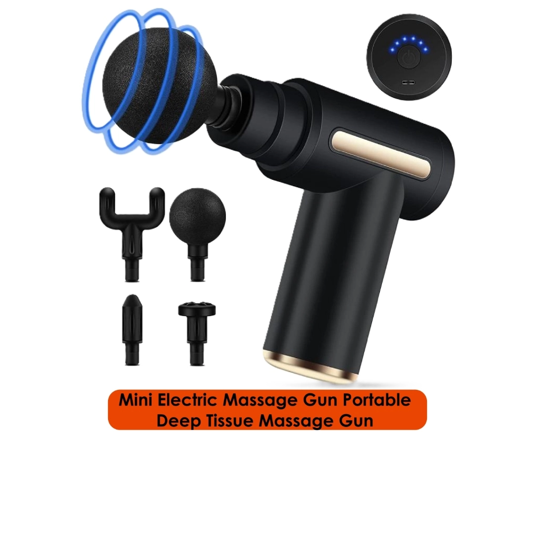 Mini Electric Massage Gun Portable Deep Tissue Massage Gun - Pain ...