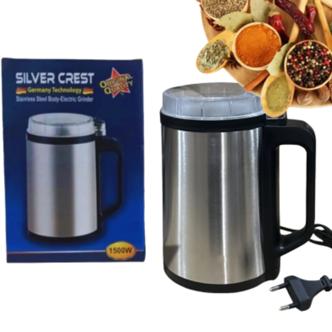 Silver Crest Stainless Steel Electric Mini Grinder 1500W | Premium ...