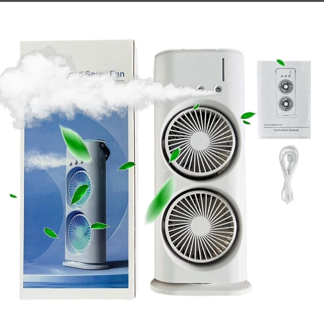 Double-ended spray fan portable humidifier fan air conditioner ...