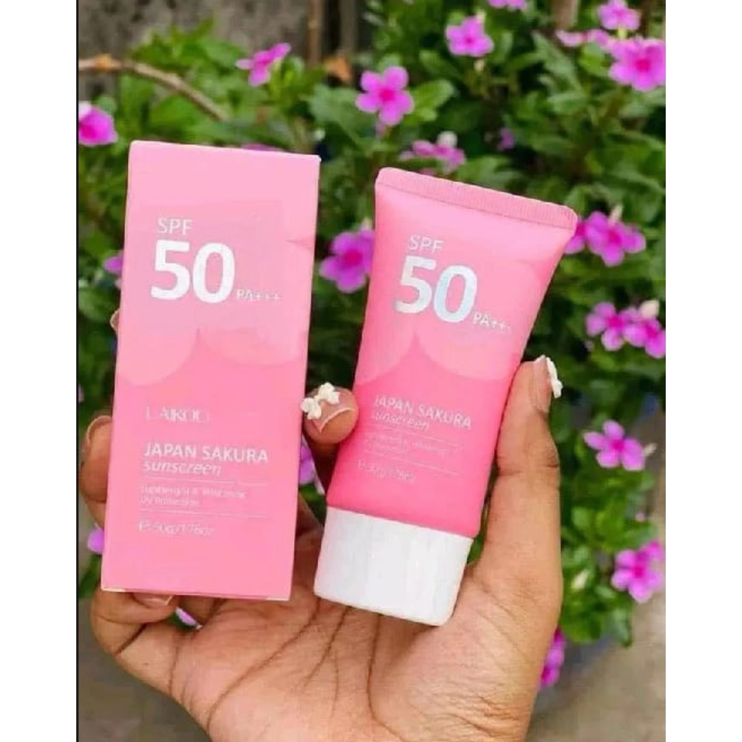 Laikou Japan Sakura Sunscreen, SPF50++ (50 gm),.,;'