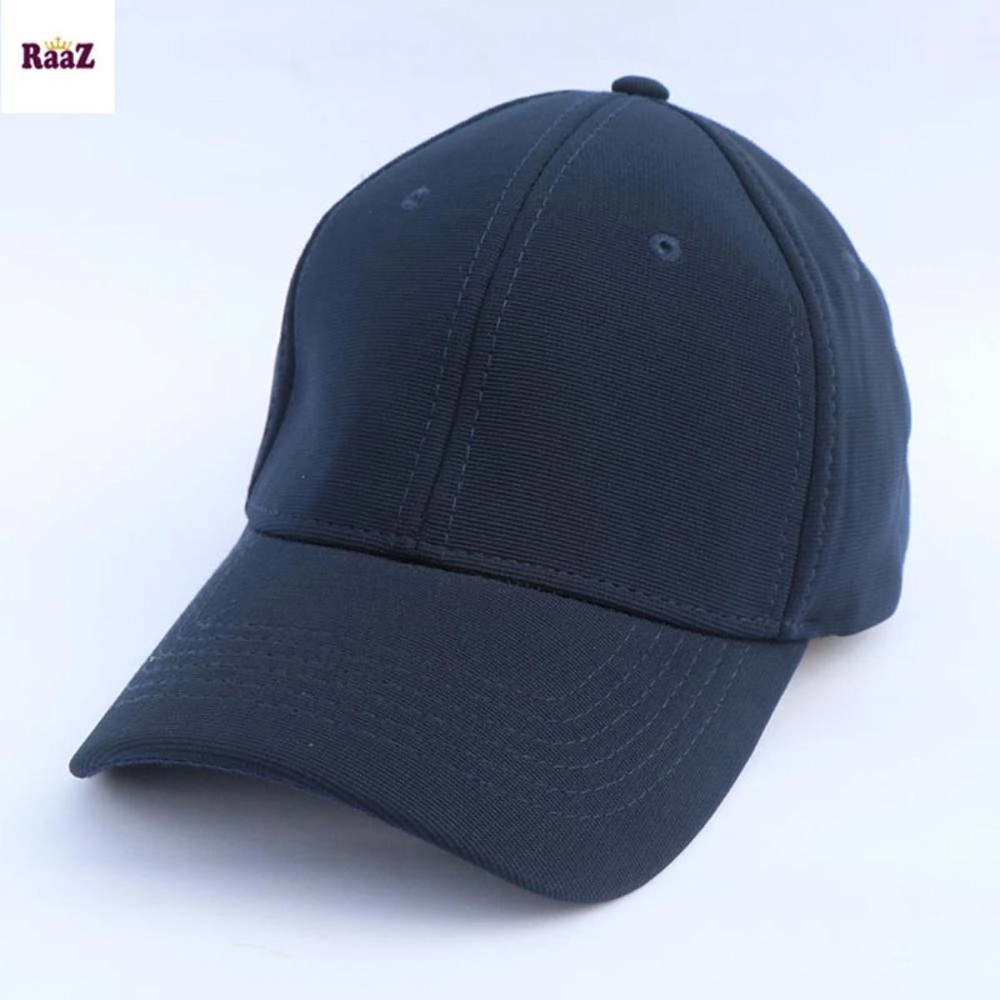 Navy Blue China Cotton Cap For Men