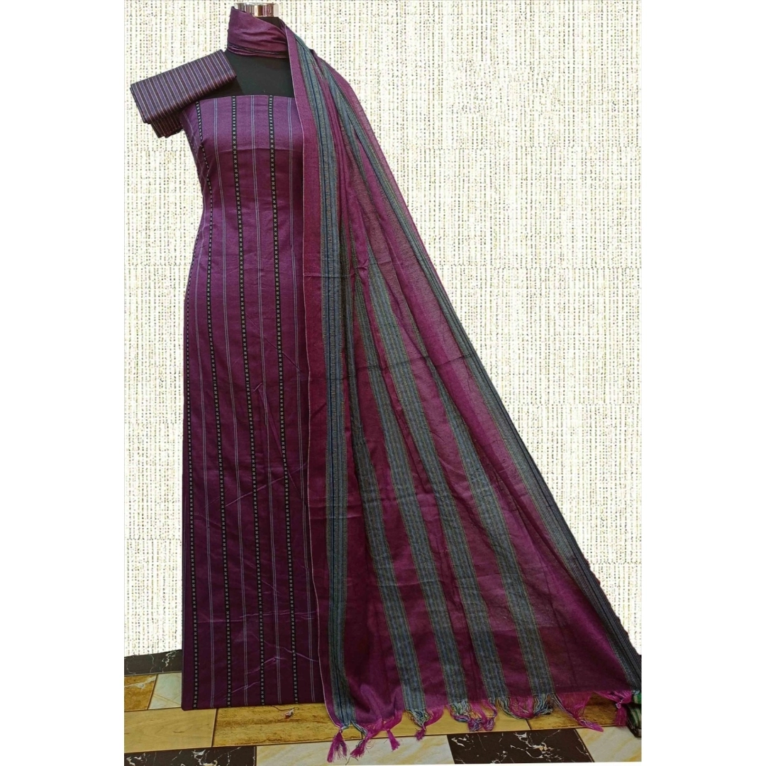 Exclusive Barmis Tat Cotton Unstitched Three Piece Shalwar Kameez For Women