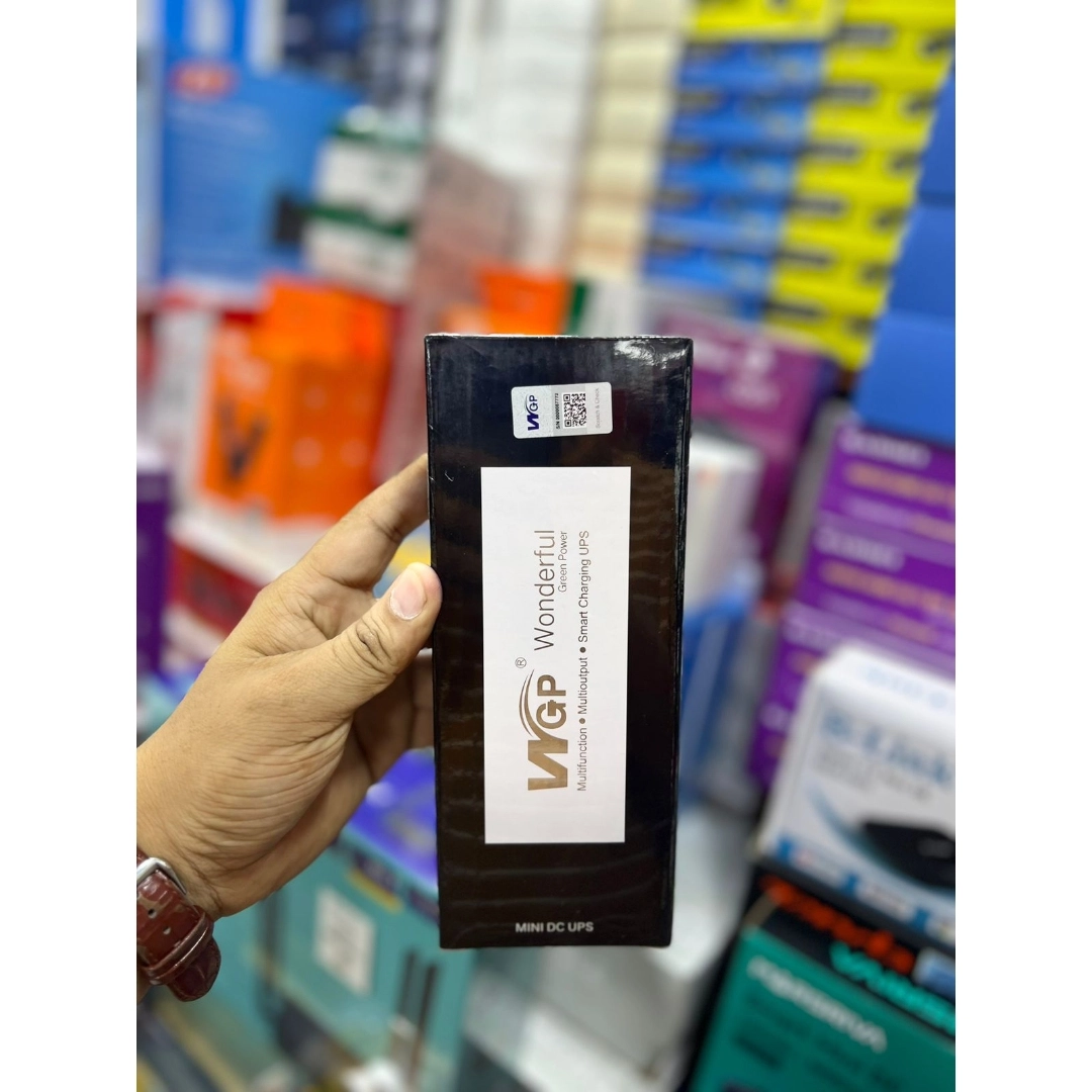 WGP Mini UPS 8800 mAh for Router, Onu, CCTV 5 12 12 Volt Output + Charger
