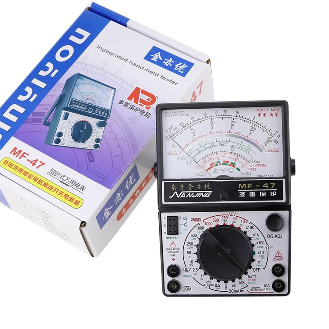 MF-47 Analog Multimeter Linear Multimeter Analog Tester AC DC Voltmeter ...