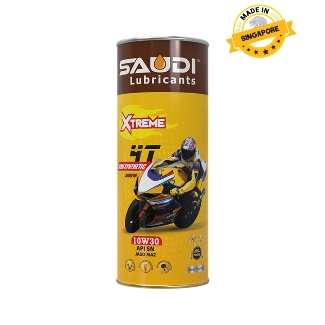 Saudi 4T SAE 10W30 API SN JASO MA2 1L TIN (Semi Synthetic)