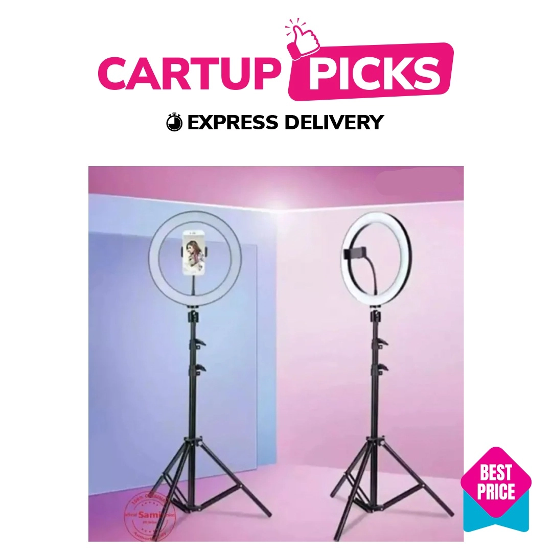 10inch Ring Light Tripod Stand Studio Set for YouTube/Facebook Live ...