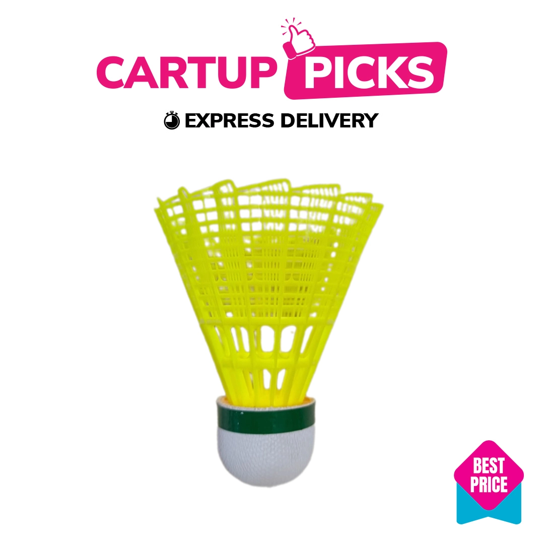 Nylon Badminton Shuttlecock – 6 Pcs