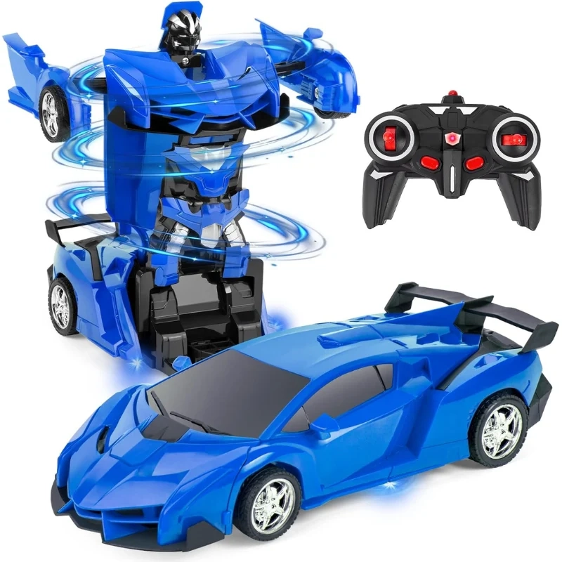 Electric RC Car Transformation Robot - Kids Boys Girls Toy Outdoor ...