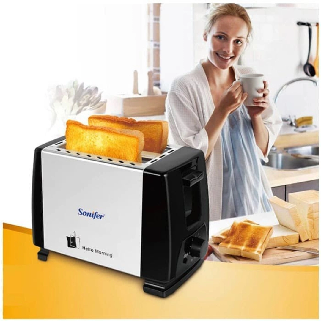 Sonifer Electronic Toaster- SF-6007 Sonifer 600-700 W 2 Slice Toaster ...