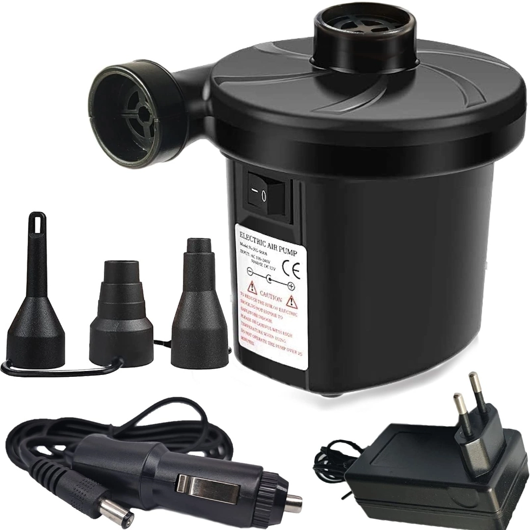 SKY-TOUCH Electric Air Pump with 3 Nozzles : Family Car Dual Use ...
